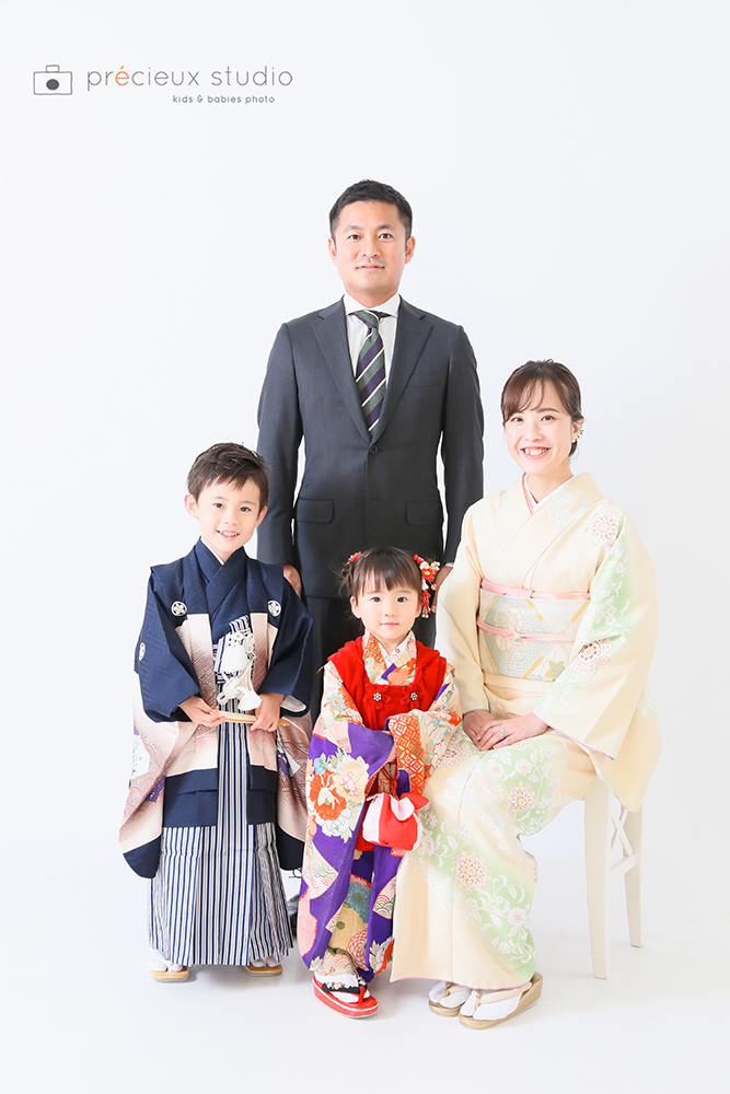5歳男の子の七五三記念写真撮影 兄妹2人の成長を写真に ｜店舗ブログ｜プレシュスタジオ